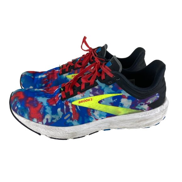 Brooks | Shoes | Brooks Mens Sz 2 Launch 9 Blue Colorful Running ...